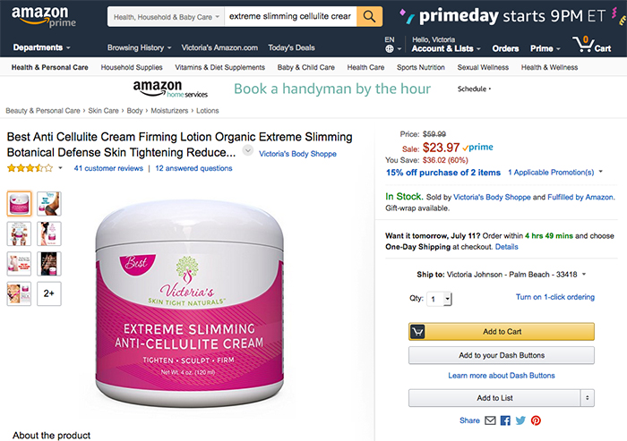 Extreme Slimming Cellulite Cream Extreme Slimming Cellulite Cream